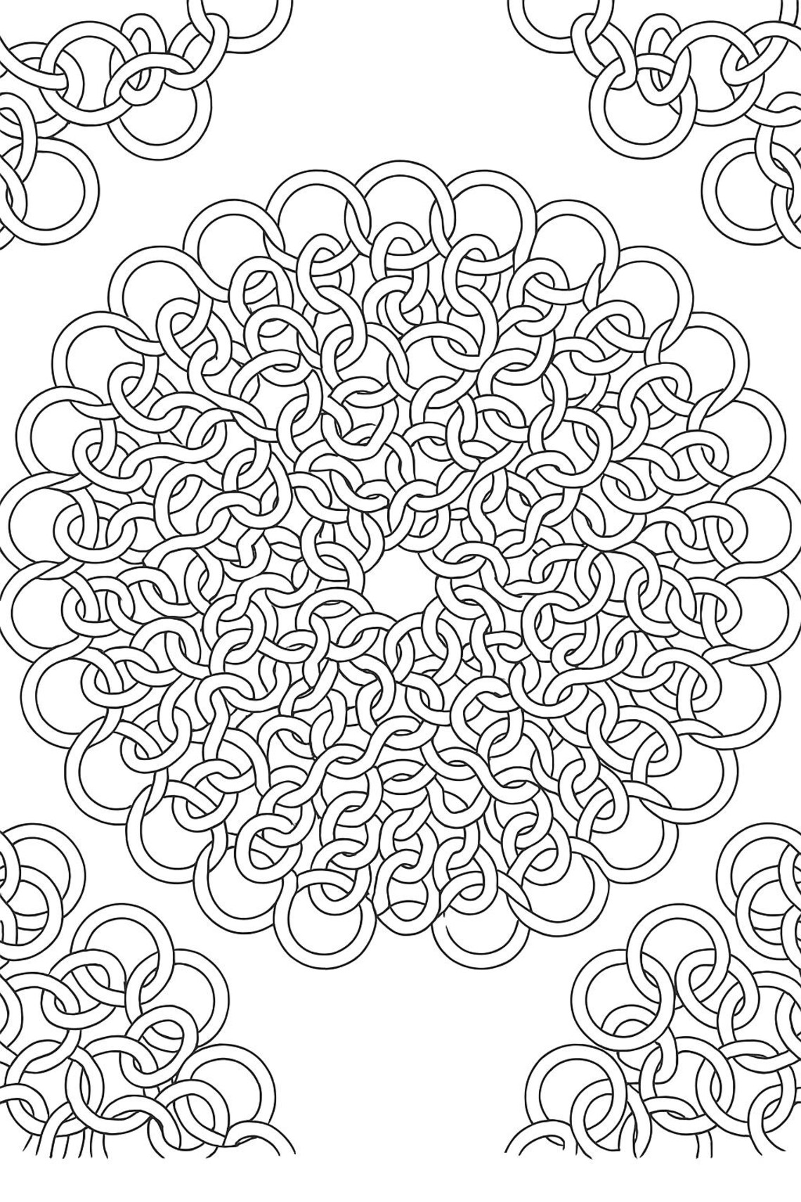 Chainmail Coloring Pages Bundle | 20 Printable Chain Mail Patterns ...