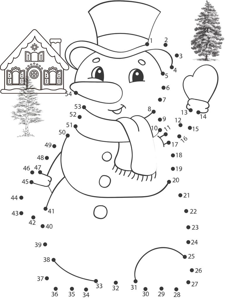Christmas Connect the Dots for Kids | Holiday Activity Sheets (PDF) - Etsy
