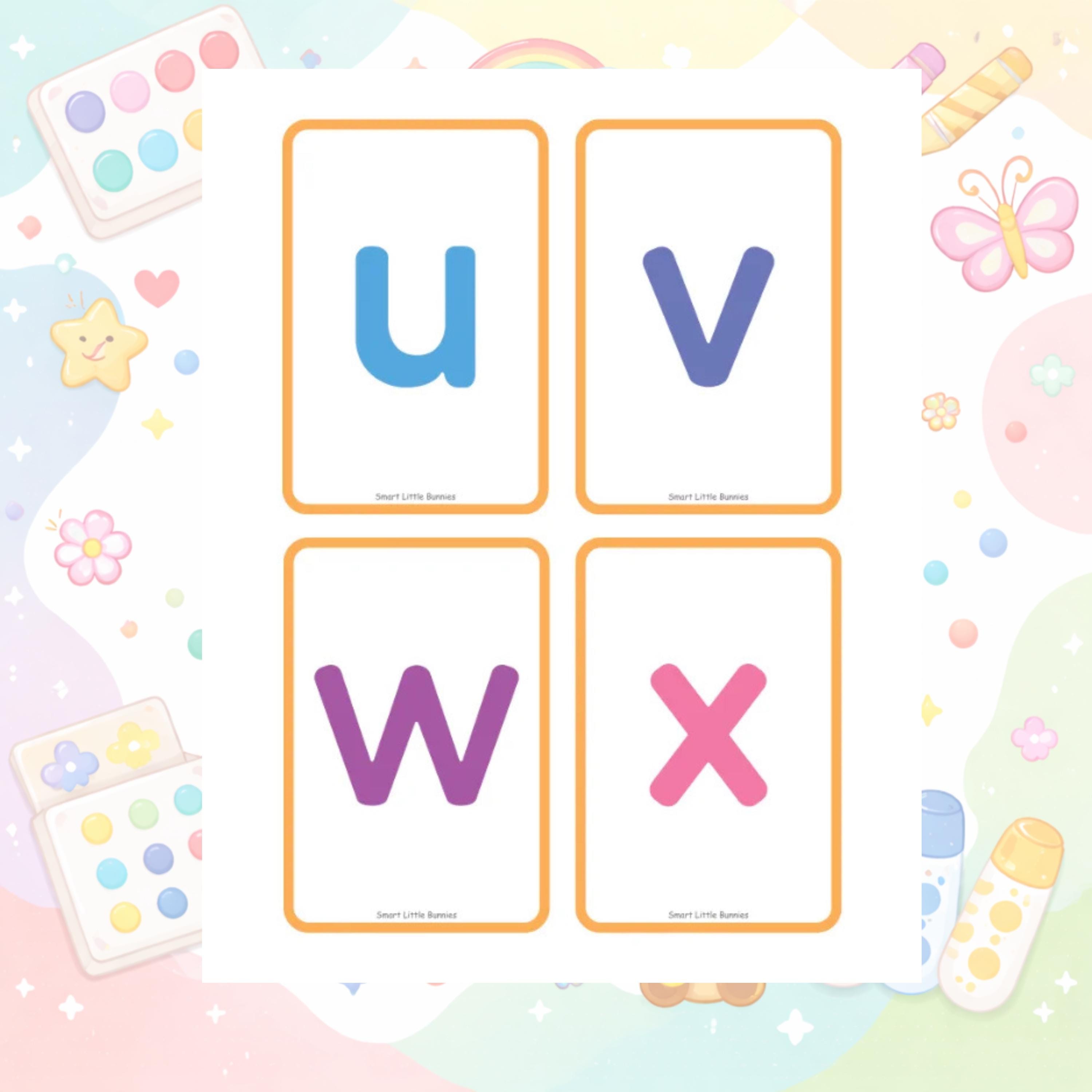 Lowercase Alphabet Flash Cards A–z Printable for Preschool - Etsy