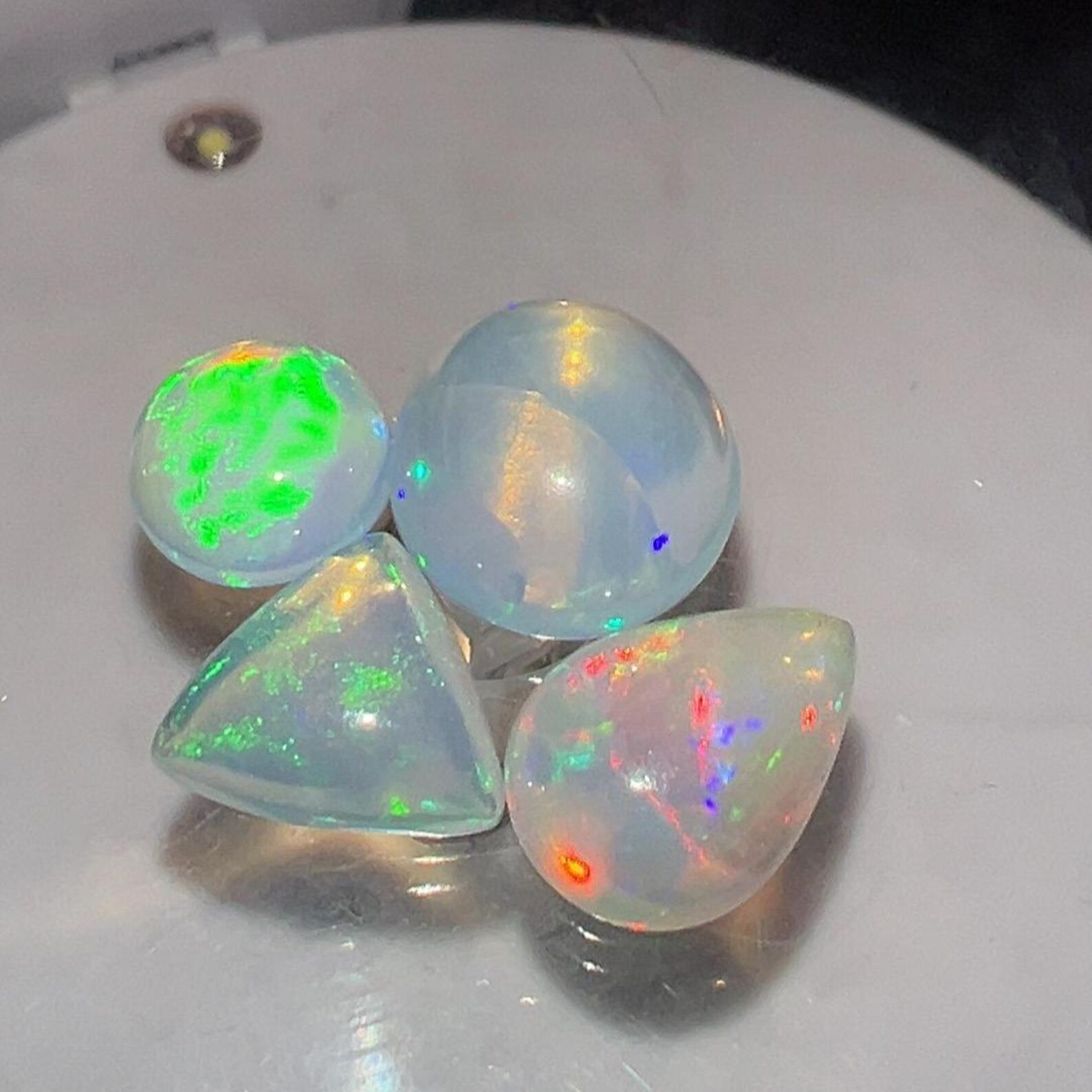 Ethiopian Fire Opal Mix Cabochon: AA Quality Rainbow Gemstone JMO/41 - Etsy