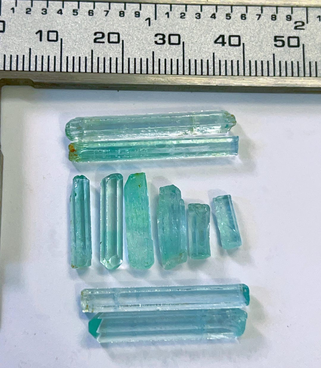 Untreated Nigerian Emerald Rough, Rare Vanadium Beryl Crystal Specimens ...