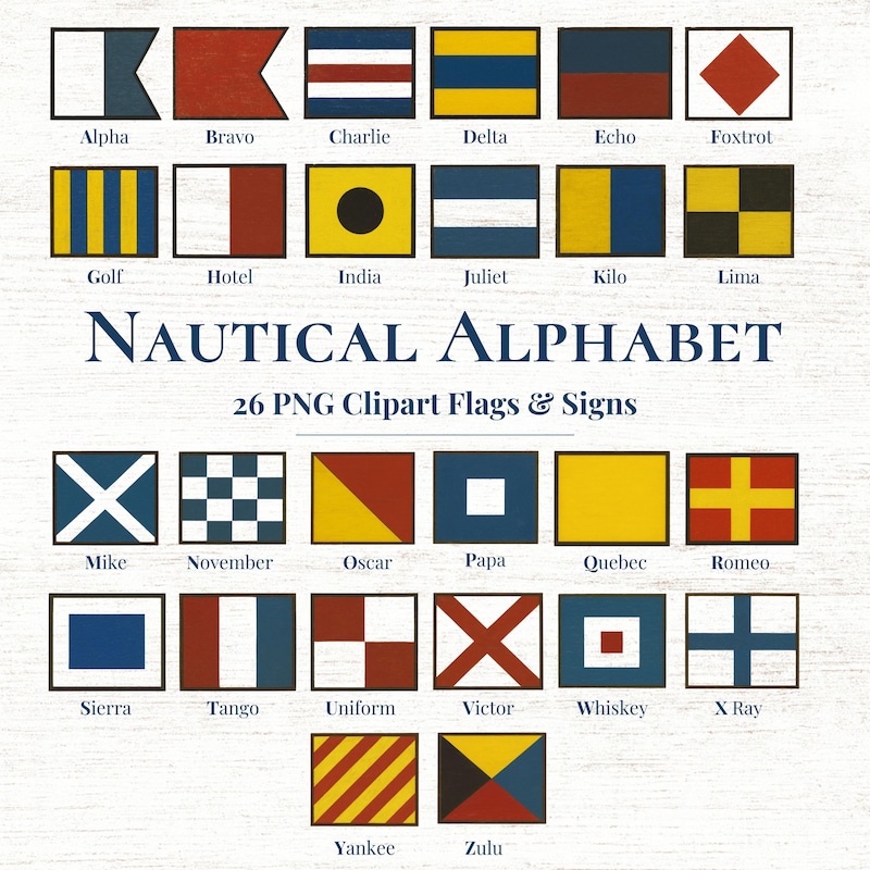 Nautical Alphabet - Etsy