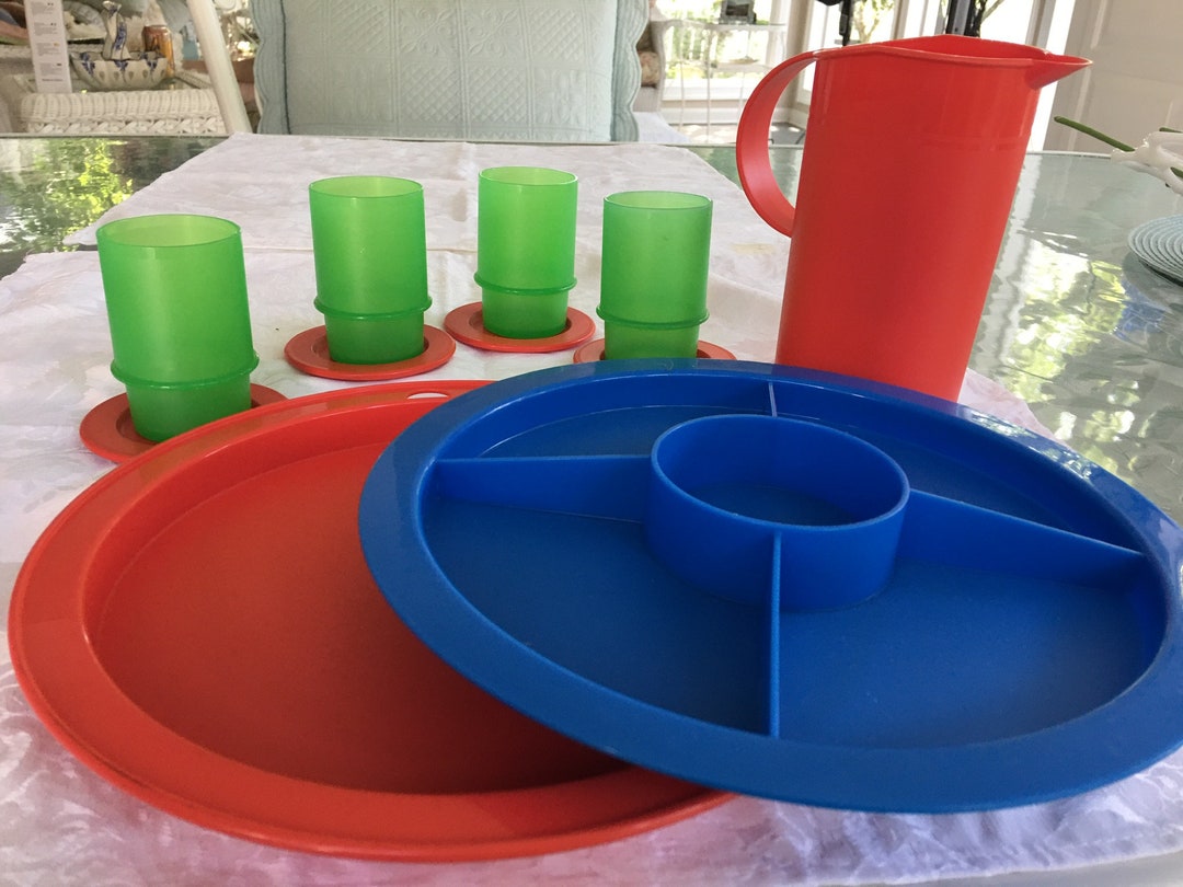 Vintage Child Tupperware Playset Hostess Party Mini Preludio Glasses ...