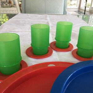 Vintage Child Tupperware Playset Hostess Party Mini Preludio Glasses ...