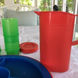 Vintage Child Tupperware Playset Hostess Party Mini Preludio Glasses ...