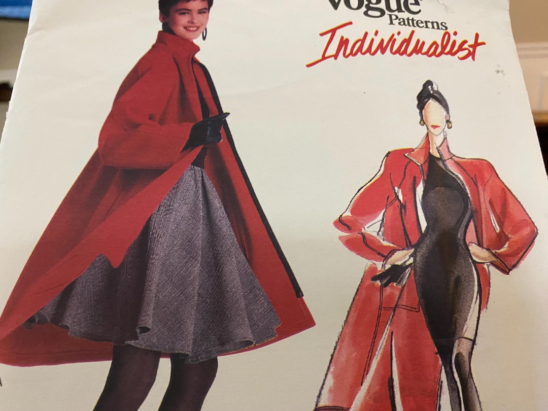 Vogue Individualist 80's ADRI Designer Coat Dress Top & Skirt 2115 ...
