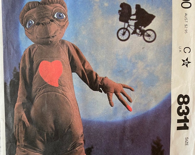 E. T. Movie the Extra Terrestrial 80's Halloween Costume Mccall's 8311 ...