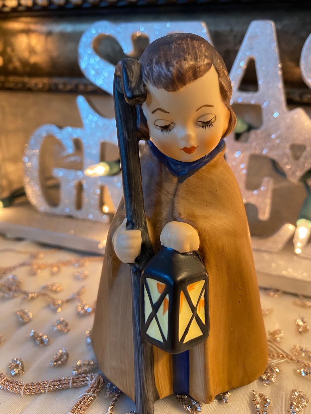 Vintage 1958 Christmas Goebel West Germany Angelic Nativity Shepherd ...