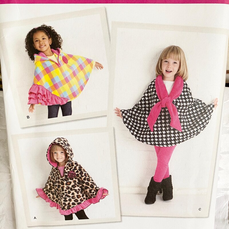 Girls Fleece Cape - Etsy