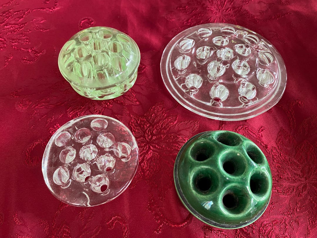 Vintage Glass Flower Frogs 16 Hole 11 Hole Choice Sold Individually - Etsy