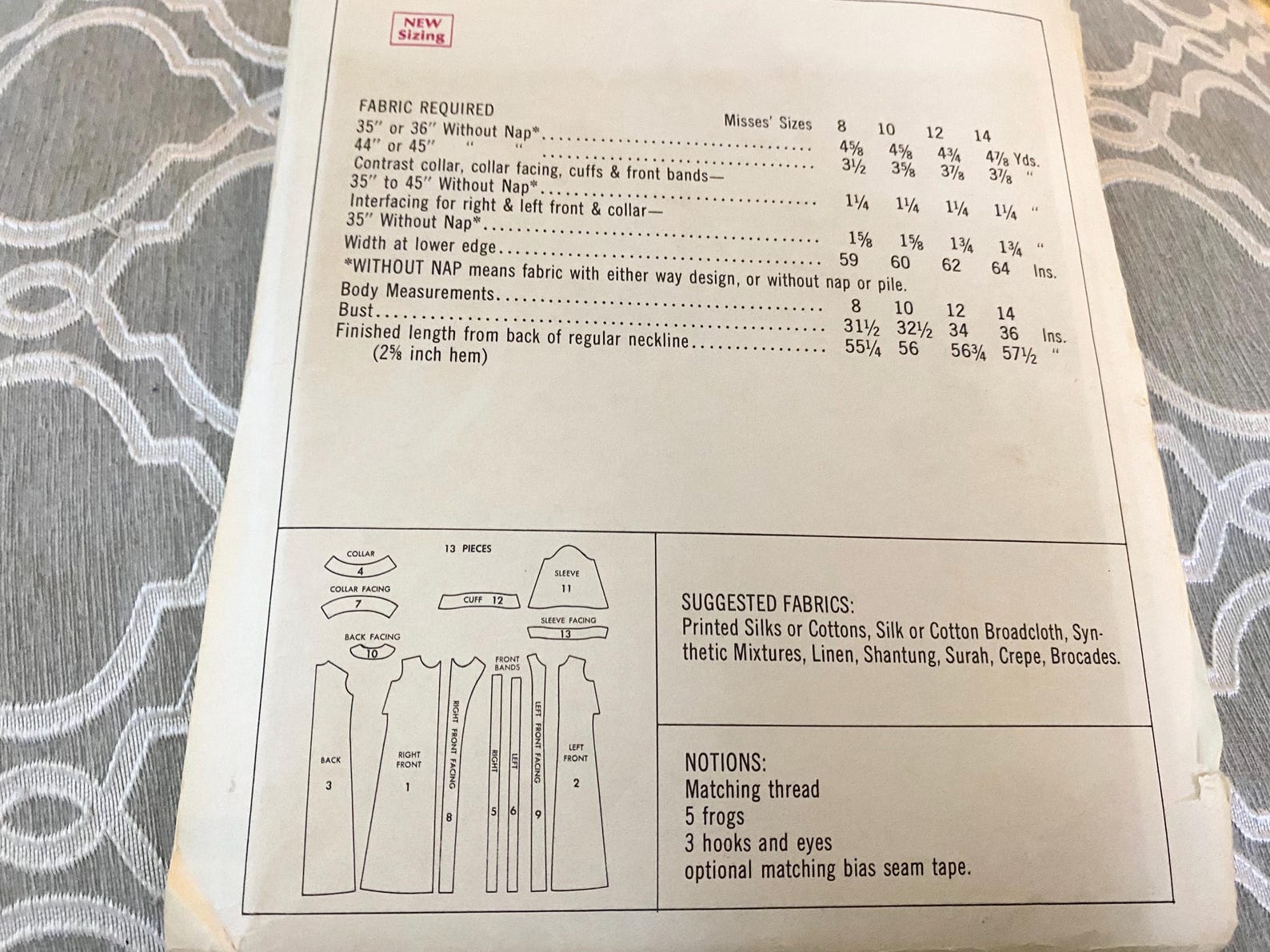 Vintage 50s Hawaiian Lehua Polynesian Long Robe Dress Sewing Pattern ...