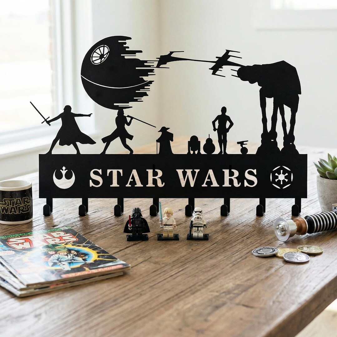 Star Wars Character Coat Hook,jedi Temple Coat Rack With Character ...