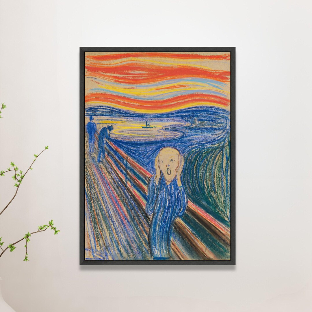Edvard Munch the Scream Canvas Print, Expressionist Modern Art, Home ...