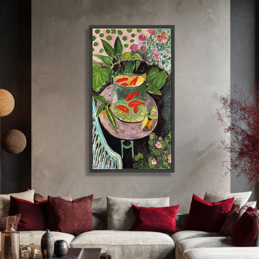 Henri Matisse Goldfish Bowl Canvas Print, Still Life Wall Art - Etsy