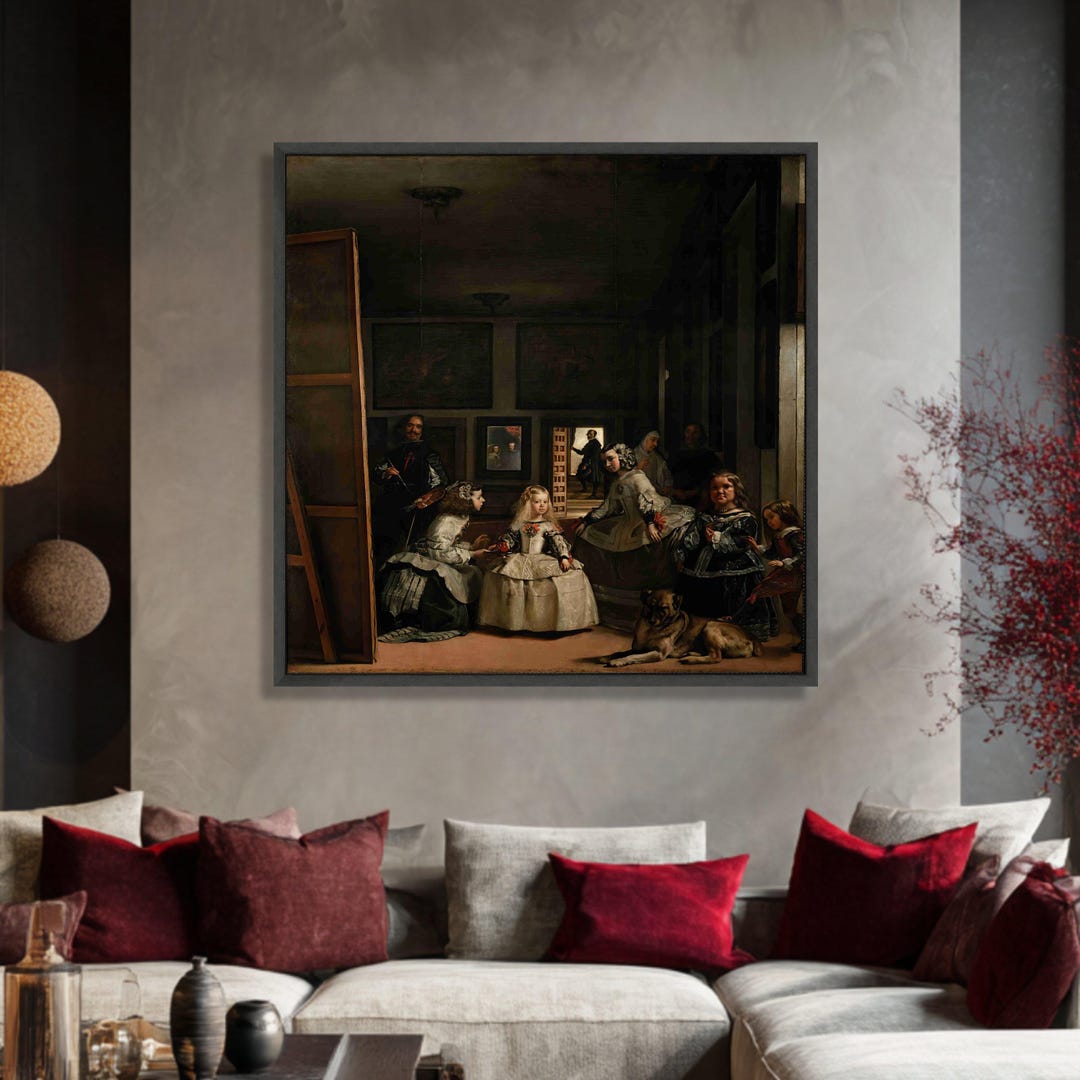 Las Meninas Canvas Art Print, Spanish Baroque Royal Court Scene - Etsy
