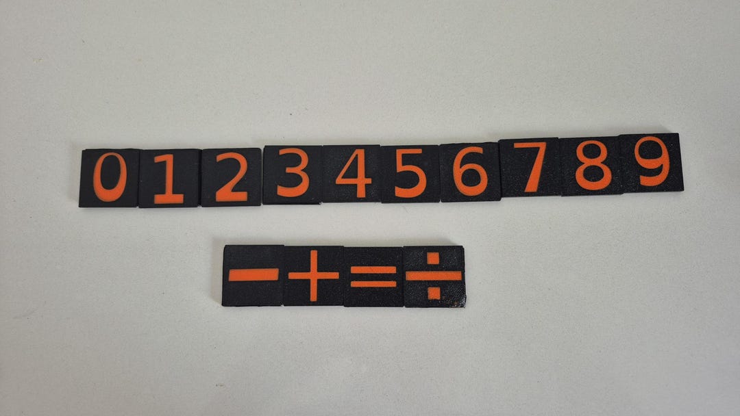 3D Printed Tactile Numbers 1–9 | Montessori Math Learning Tool for Kids ...