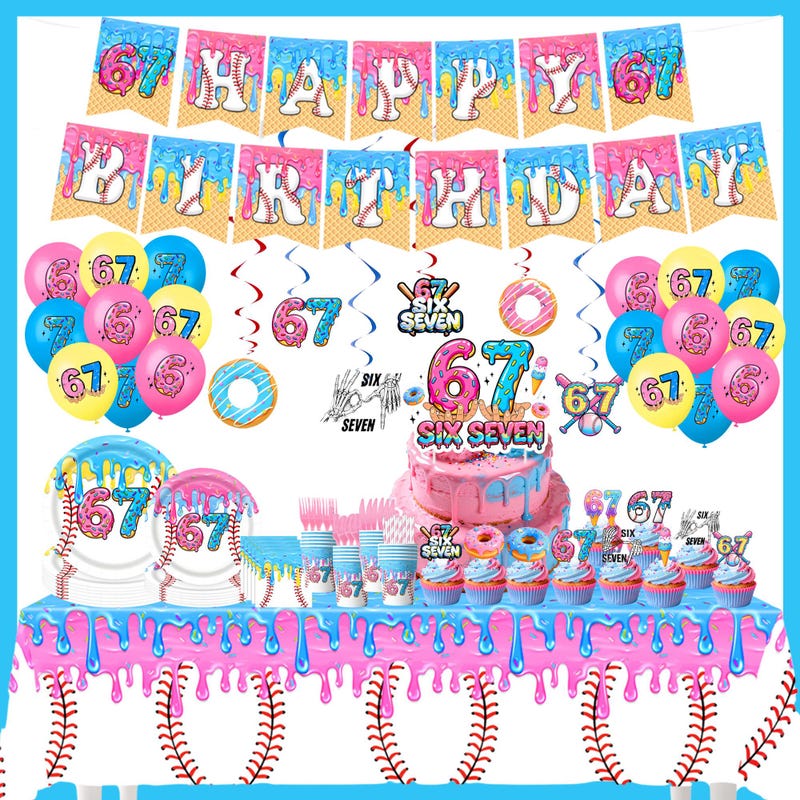 67 Birthday Cake - Etsy