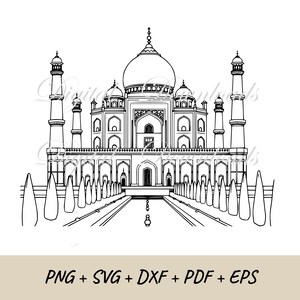 Taj Mahal Silhouette Svg - Etsy