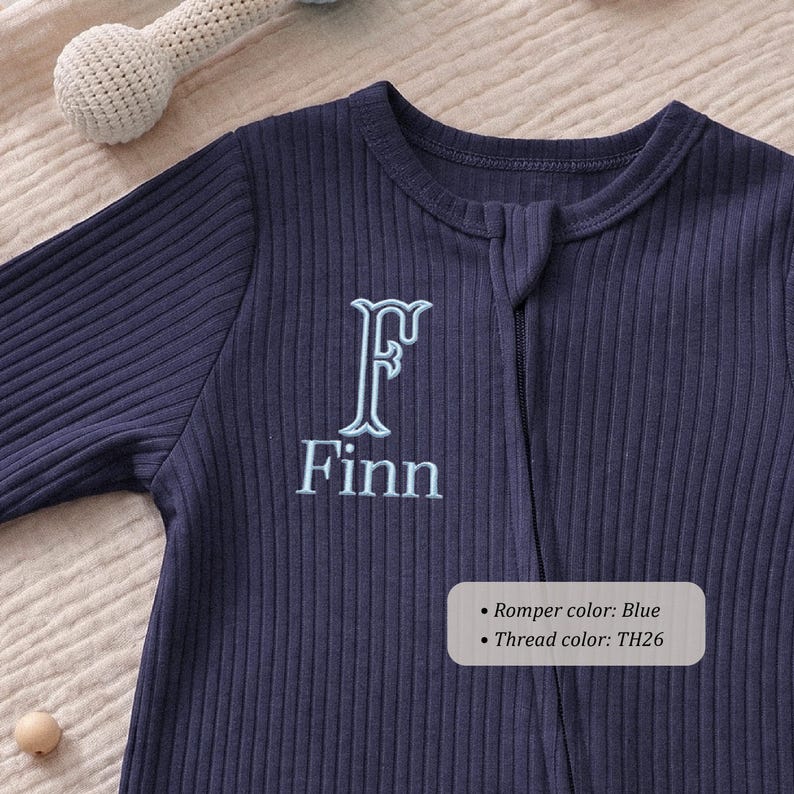 White Baby Home Coming Outfit, Monogrammed Baby Gifts, Custom Name ...