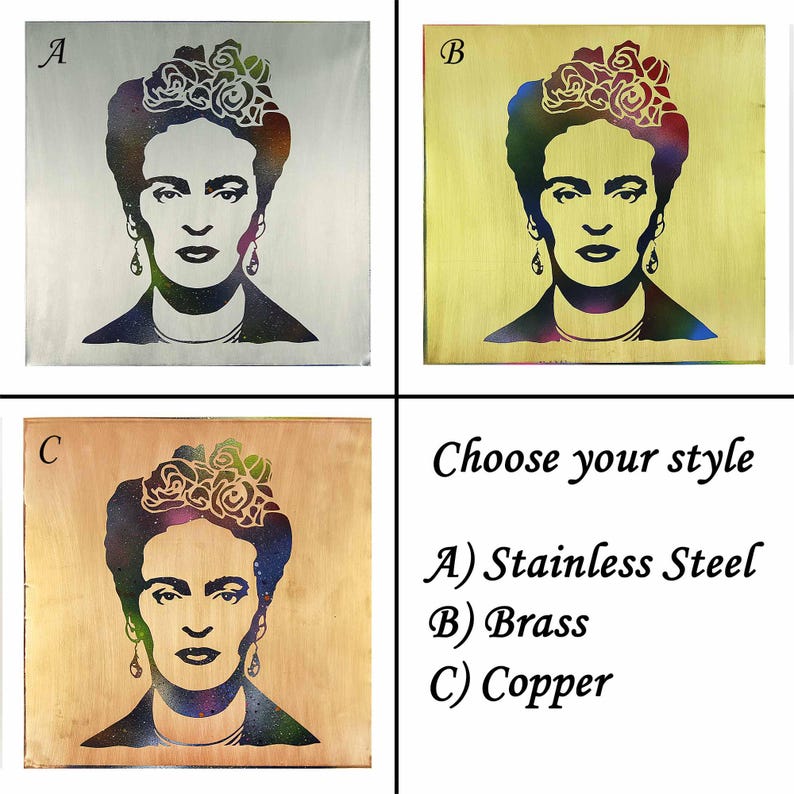 David Bowie Ziggy Stardust Portrait. Original Exclusive Metal Wall Art ...