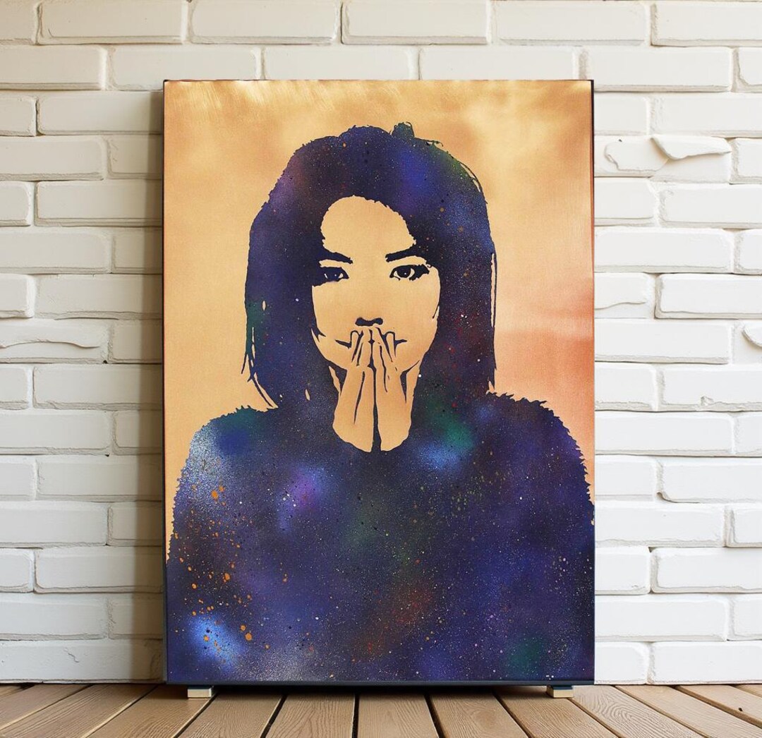 Bjork Debut Portrait. Metal Wall Art. Custom Material and Sizes - Etsy