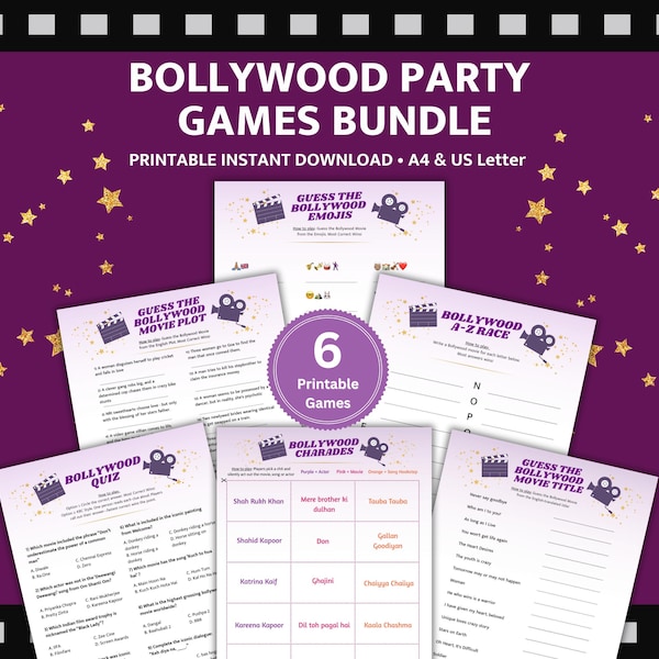 Bollywood Party Game - Etsy UK