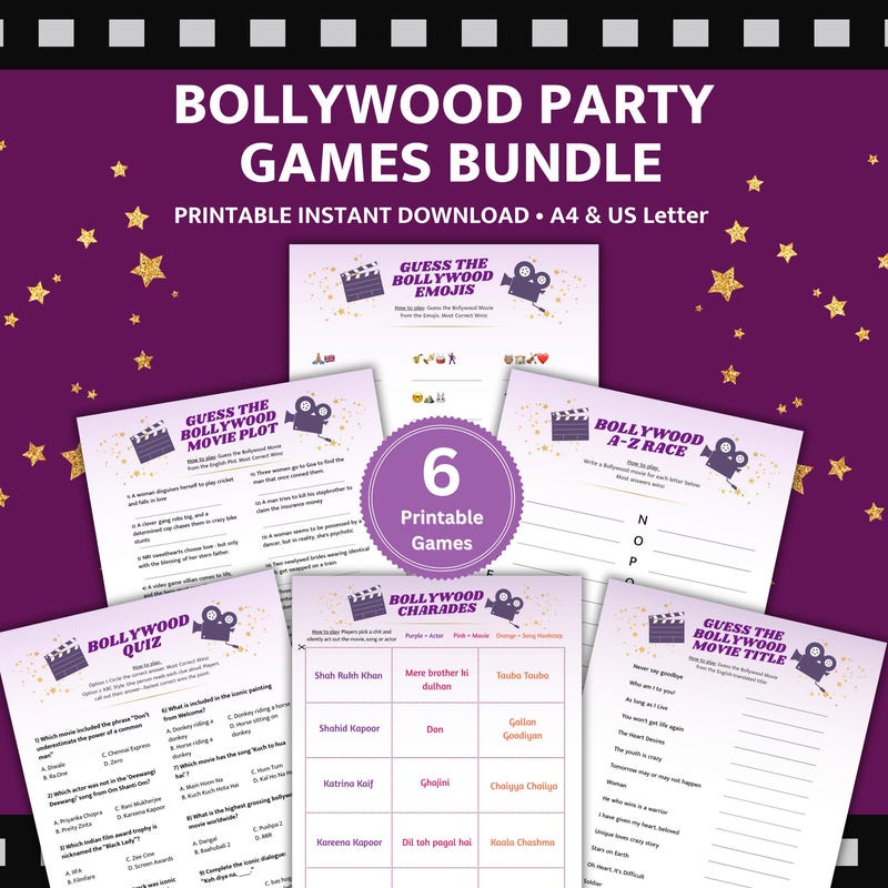 Bollywood Party Game - Etsy UK