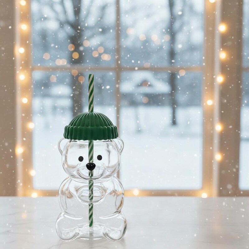 Iced Coffee Glasses Bear - Etsy UK