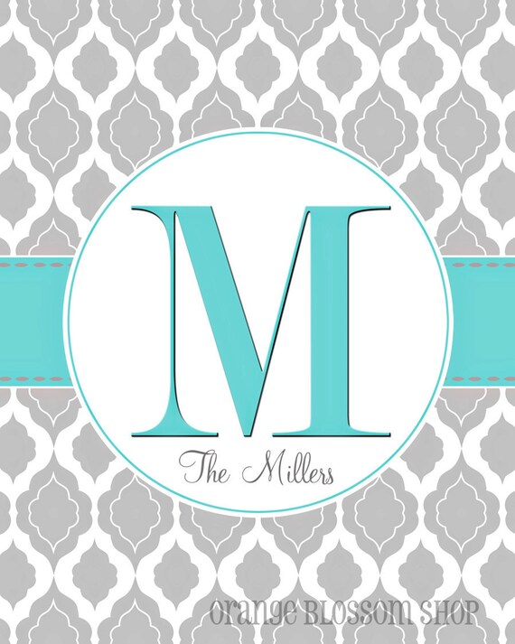 Items similar to Custom / personalized / monogram family name digital ...