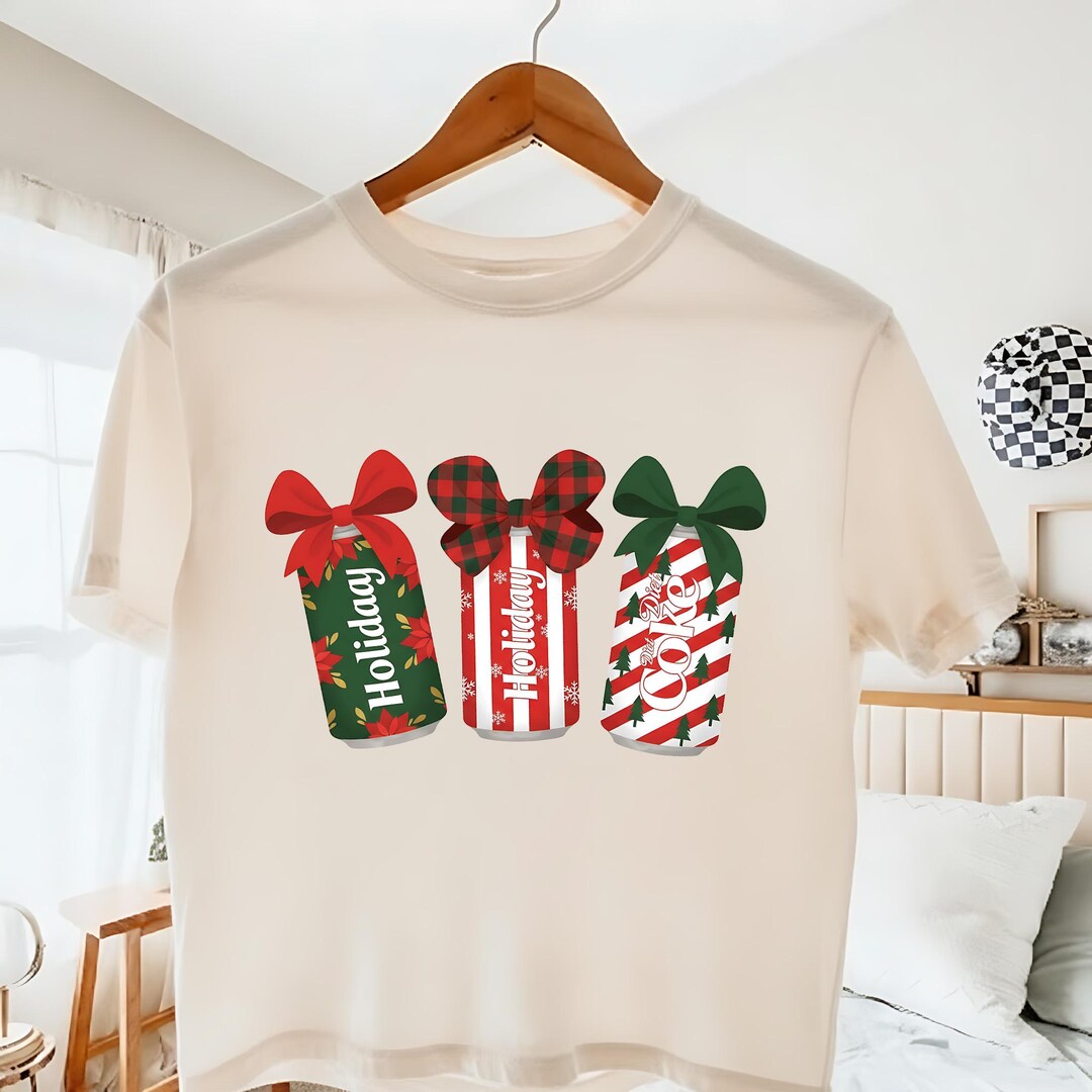 Christmas Soda Can Wrap PNG Bundle – Holiday Coca Cola Can Design ...