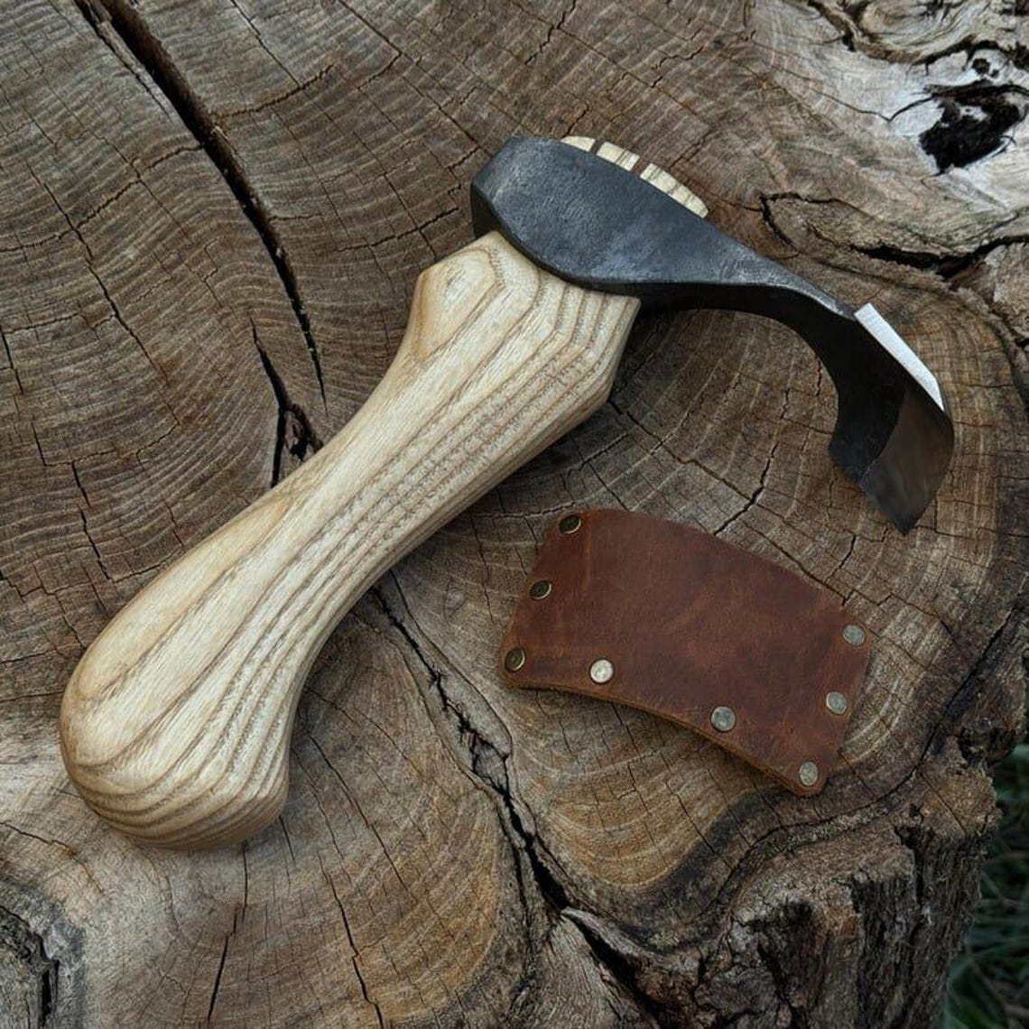 Hand-forged Carbon Steel Wood Carving Adze – Ash Handle, Spoon & Bowl ...