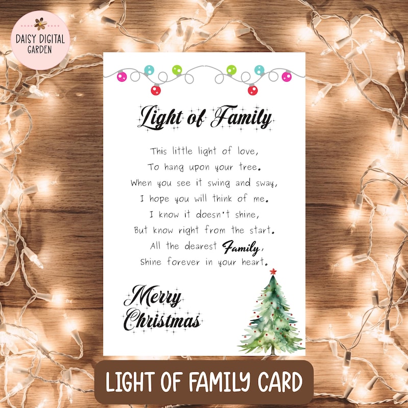 Poem Cards Family - Etsy
