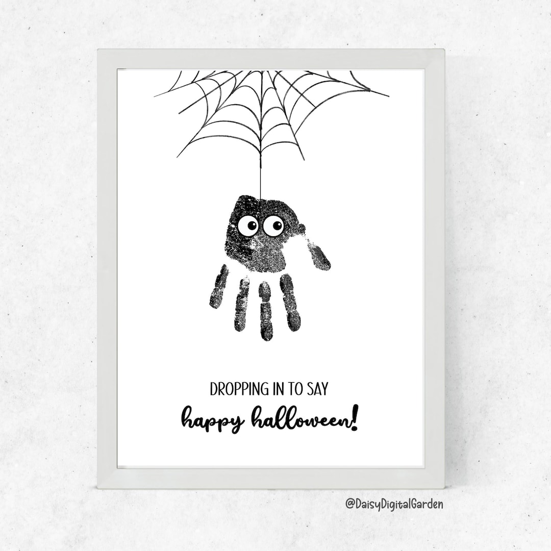 Halloween Handprint Art Craft, Halloween Handprint Art, Halloween ...