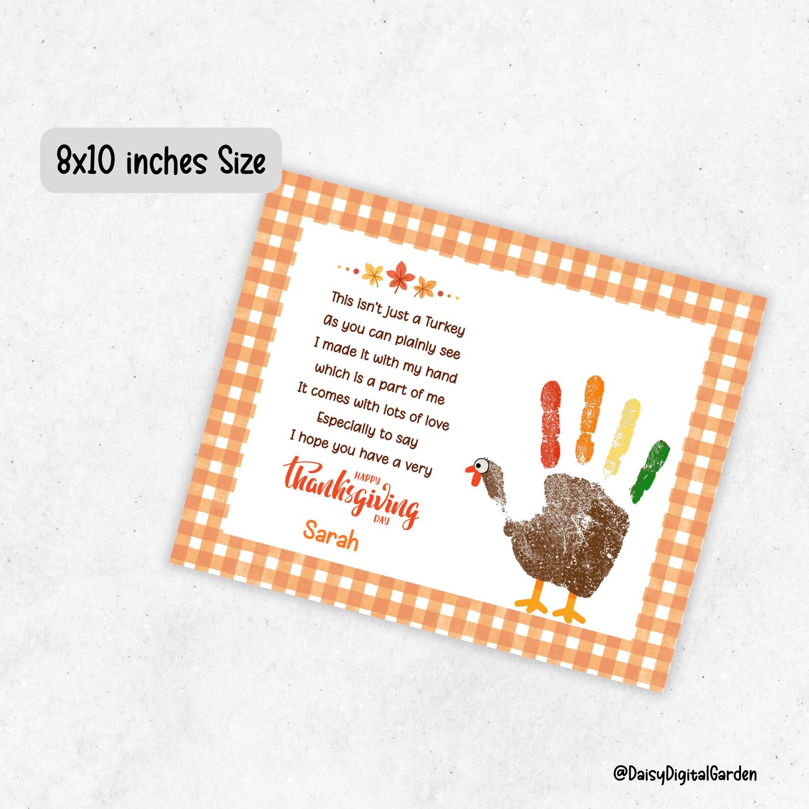 Turkey Poem Handprint Craft | Turkey Handprint Art | Autumn Handprint ...