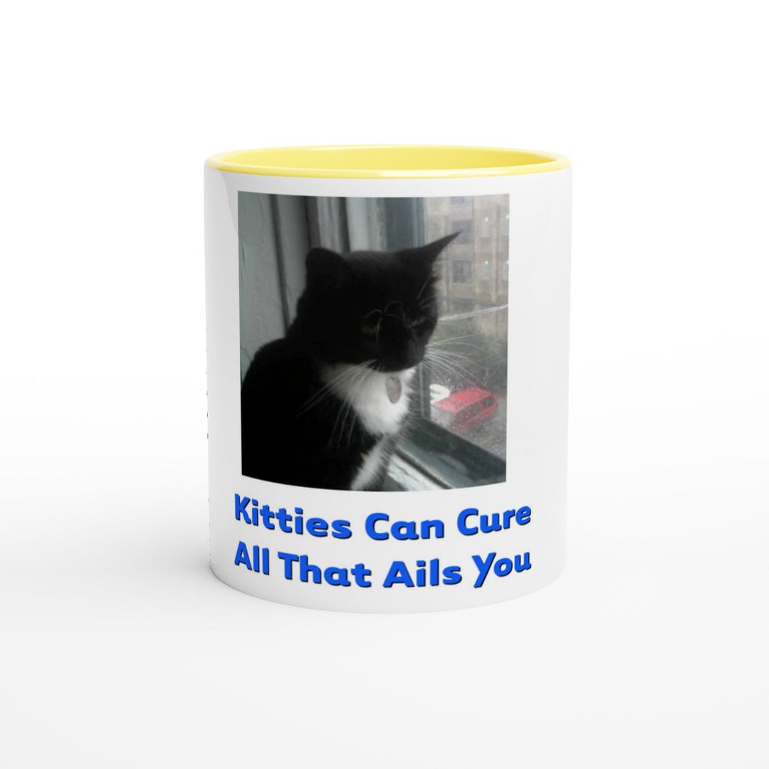 Cute Cat Mug - 'cure for Anything' Design - Perfect Gift for Cat Lovers ...
