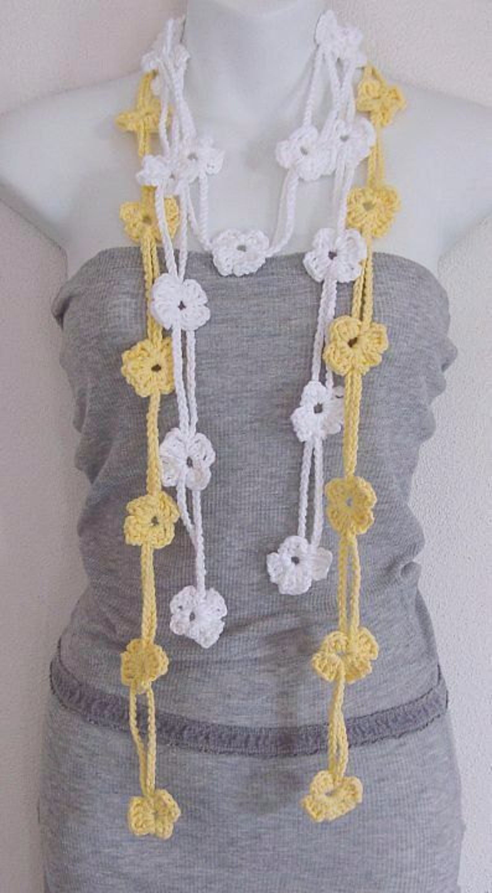 Double Flower Lariat Pattern PDF Instant Download - Etsy