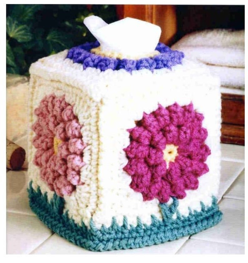 Crochet Tissue Box Cover Pattern - Etsy