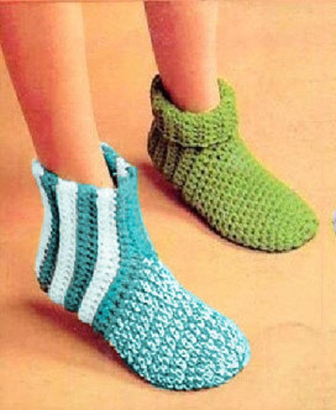 Vintage Slipper Pattern for the Whole Family PDF - Etsy
