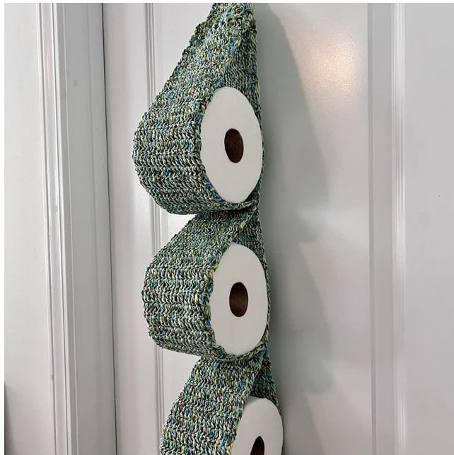 Mosaic toilet roll holder store