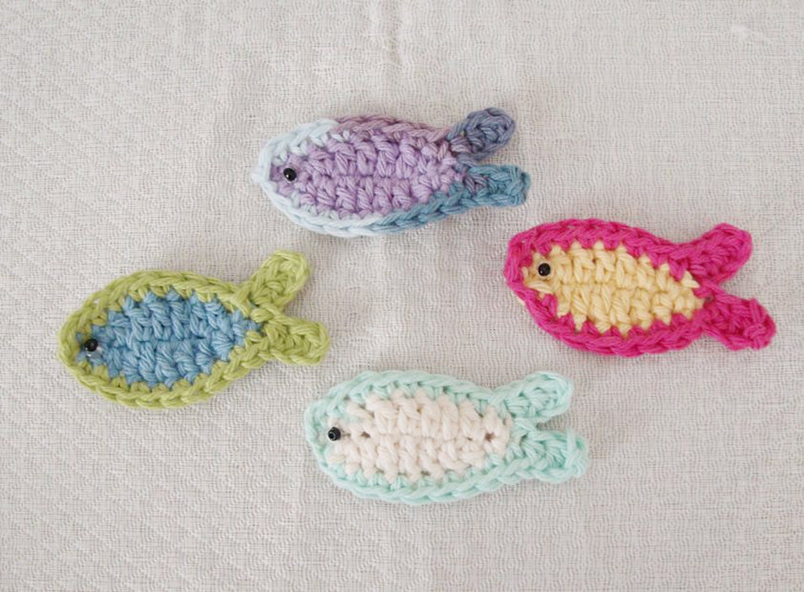 Crochet Fish Applique Pattern Instant Download | Etsy