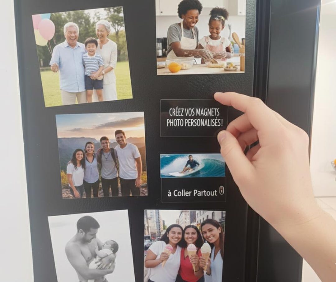 6 Personalized Photo Magnets - Keepsake Magnet + Storage Box - Etsy