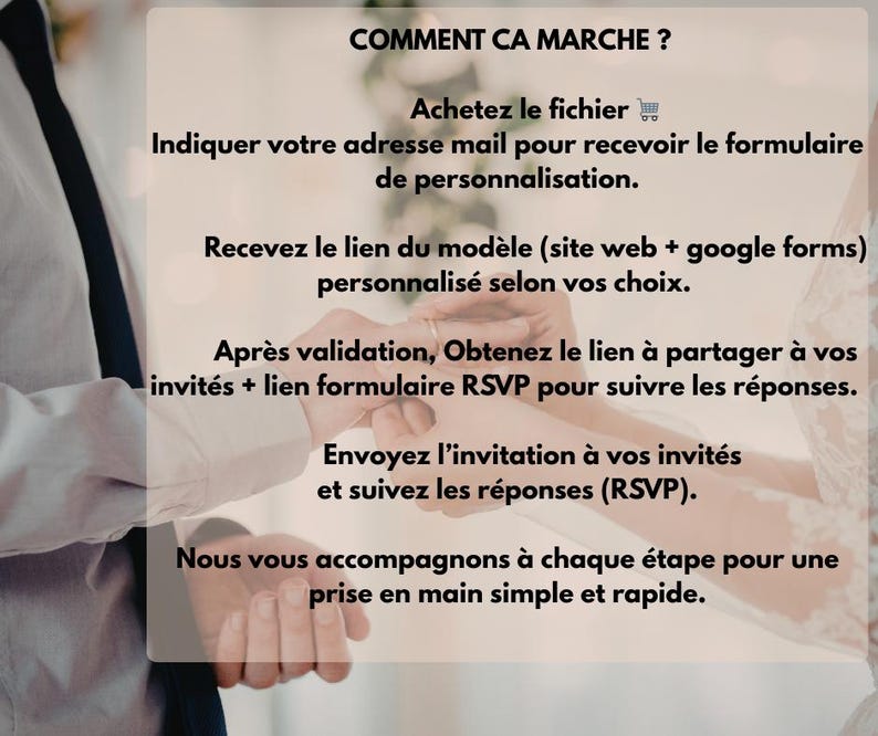 Invitation De Mariage Numérique Personnalisée – Mini-site Interactif ...