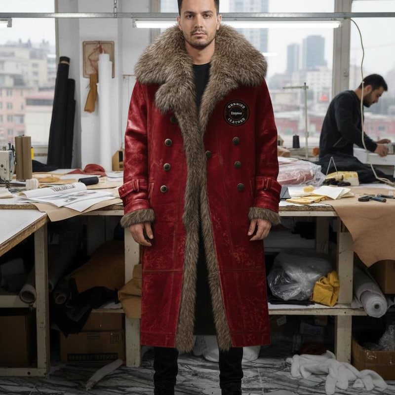 Green Fur Overcoat Men - Etsy