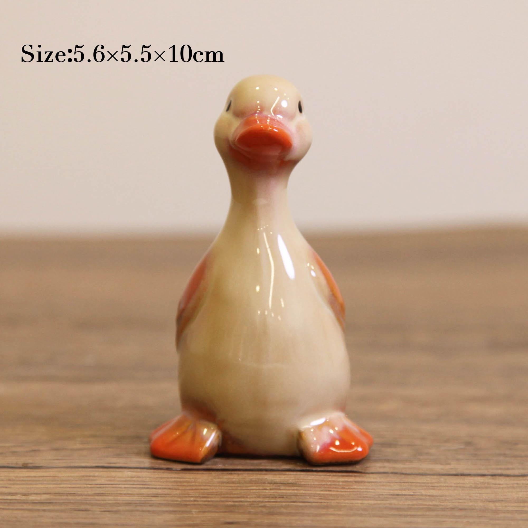Adorable Duck Family Ceramic Statue - Clumsy Mother Father Baby Ducks ...