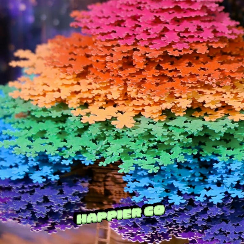 2026 3D Chakra Tree Paper Calendar Peel Away With Lights! - Etsy