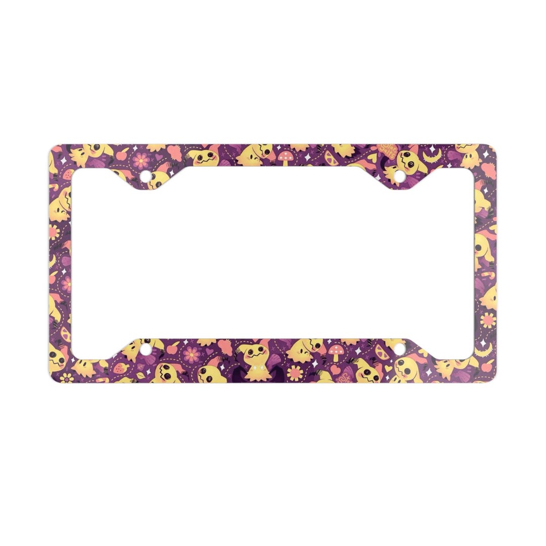 Mimikyu License Plate Frame Ghost Pokemon Car Accessory Cute Anime ...