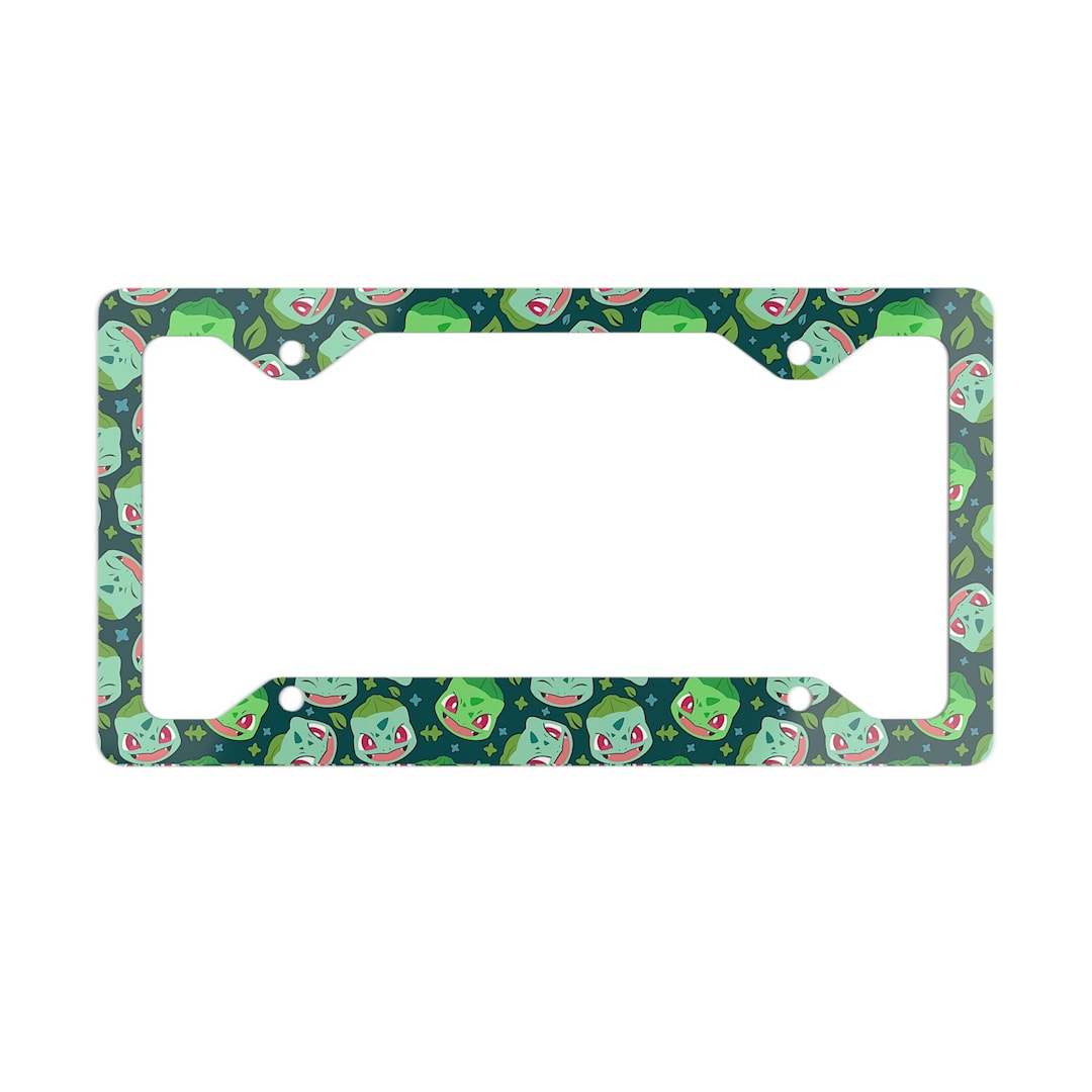 Bulbasaur License Plate Frame, Pokemon Car Decor - Etsy