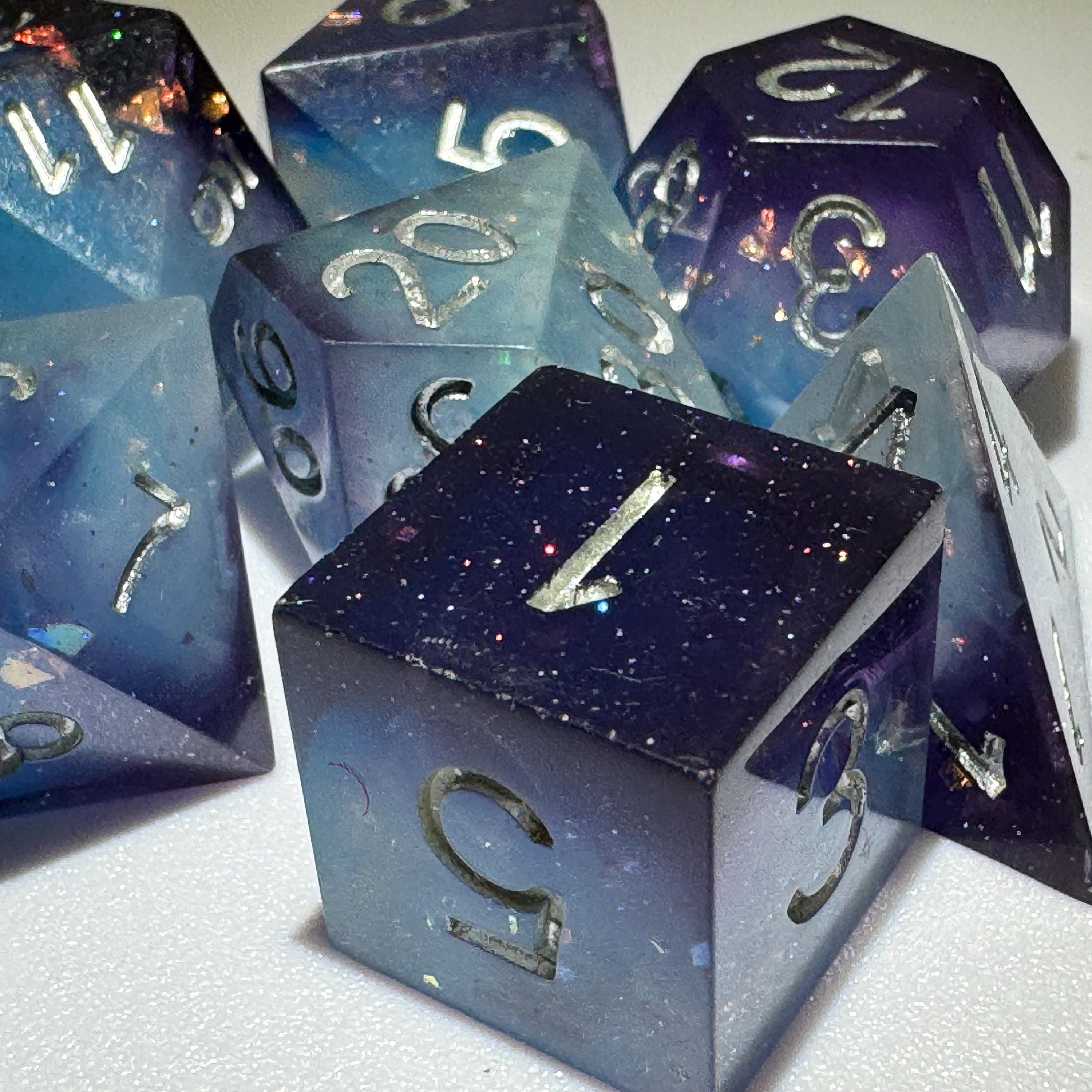 TRPG Starry Sky DND Dice Set｜dungeons & Dragons Roleplaying Game Dice ...