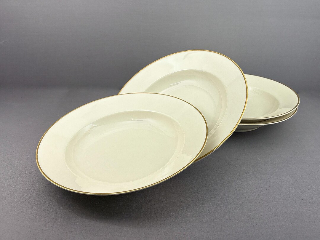 Elegant Scandinavian Soup Plates Set of 4 by Karlskrona – Cream ...