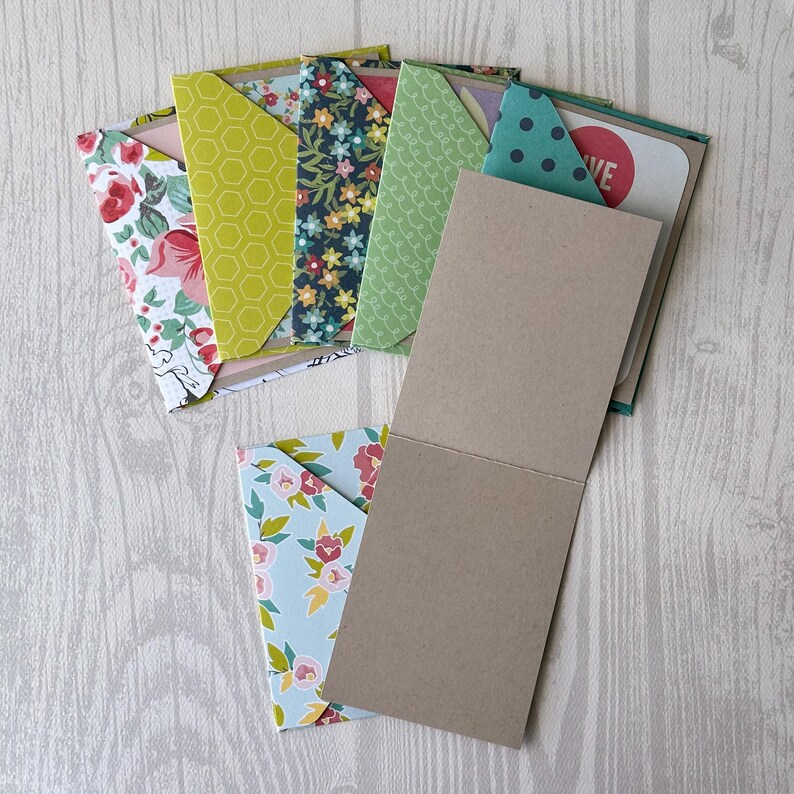 Mini Note Cards | Assorted Handmade Mini Note Cards | Small Cards and ...